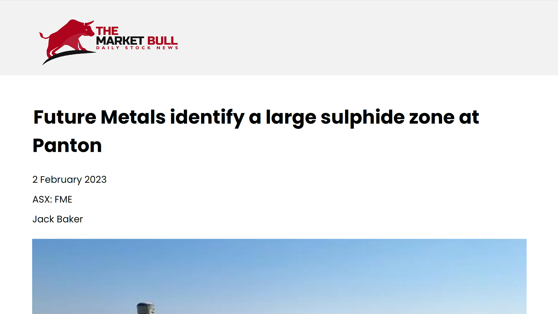 Press Articles – Future Metals NL